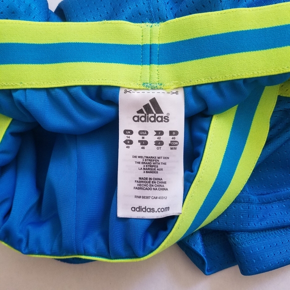 adidas | Shorts | Blue And Yellow Running Shorts | Poshmark